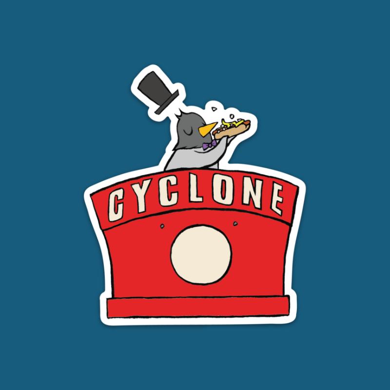 Pidge Pidgington Cyclone Sticker – Dandy Wellington